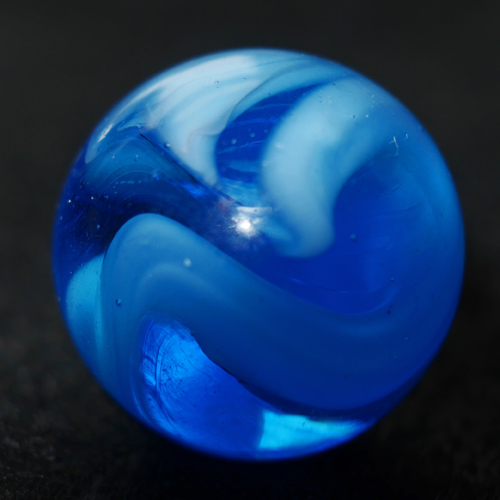 Blue transparent swirl - Marble I.D.'s - Marble Connection