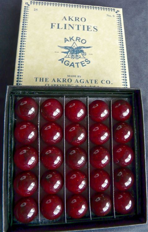 Akro Agate Fire Opal Box - Archives - Marble Connection