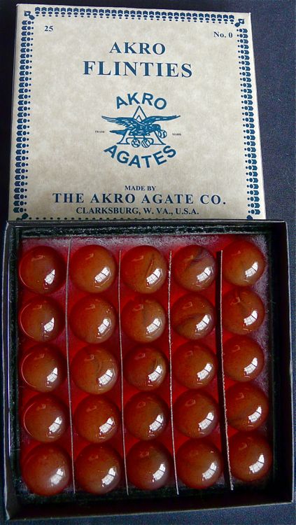 Akro Agate Fire Opal Box - Archives - Marble Connection