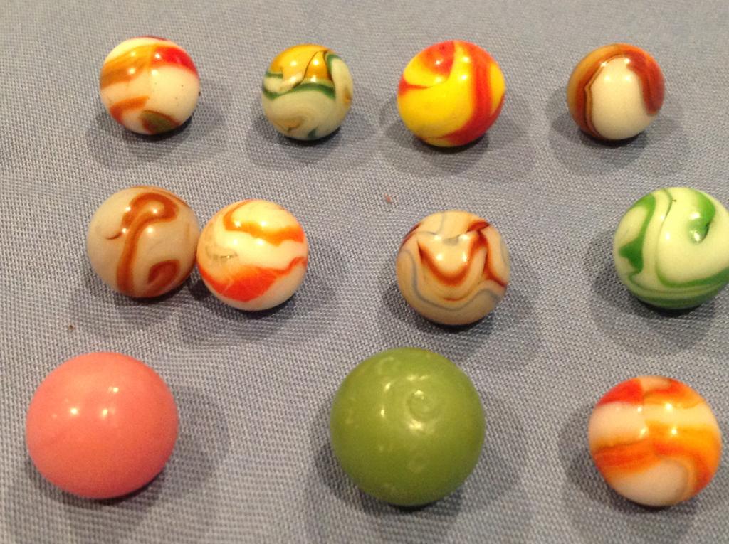 Here are a few more...both opaque marbles have pontals - Marble I.D.'s ...