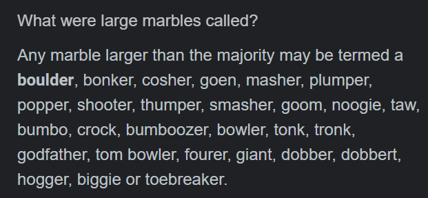 MARBLE WORDS !!!!! - General Marble & Glass Chat - Marble Connection