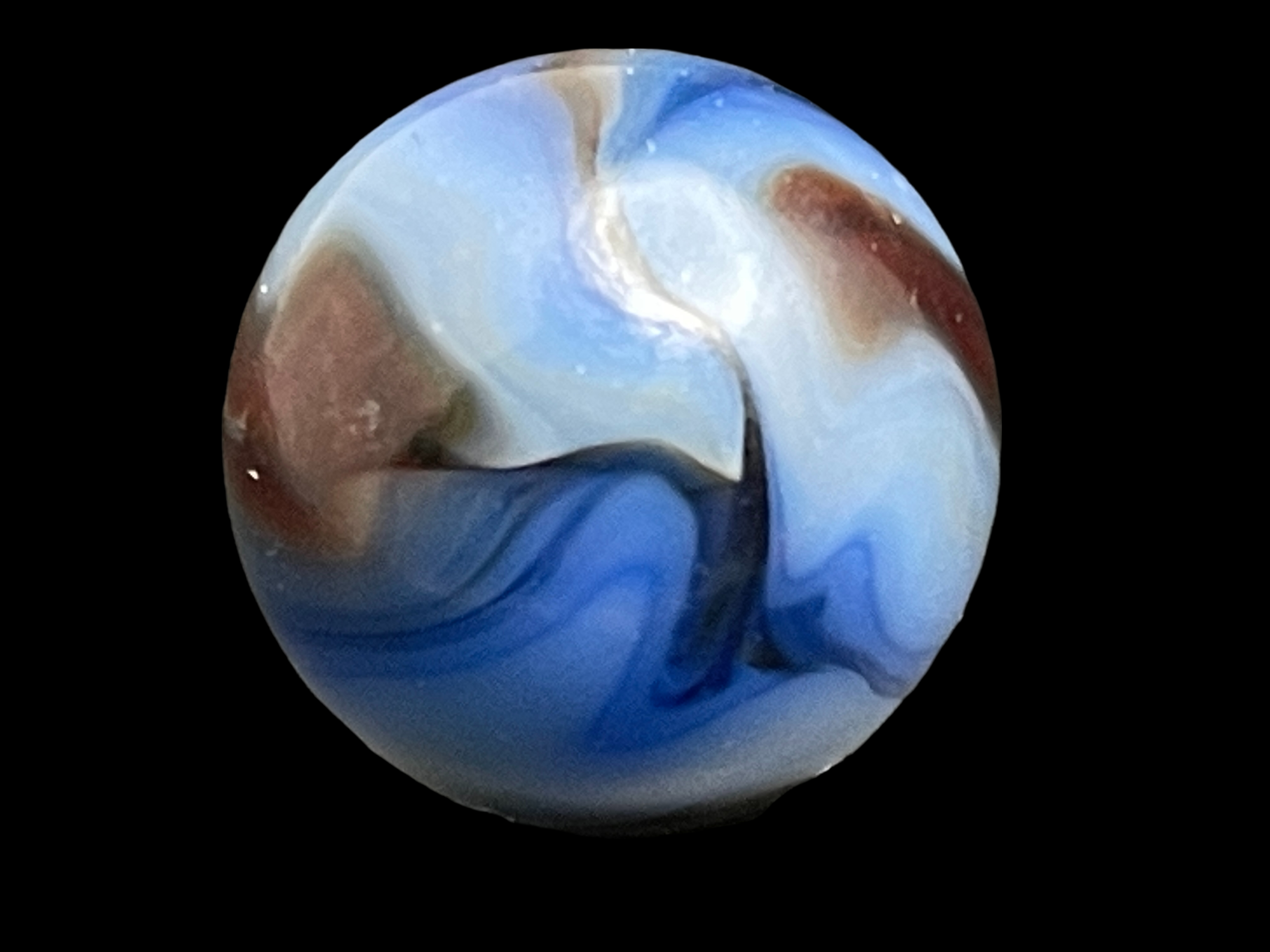 RED/BLUE SWIRL .76 - Marble I.D.'s - Marble Connection