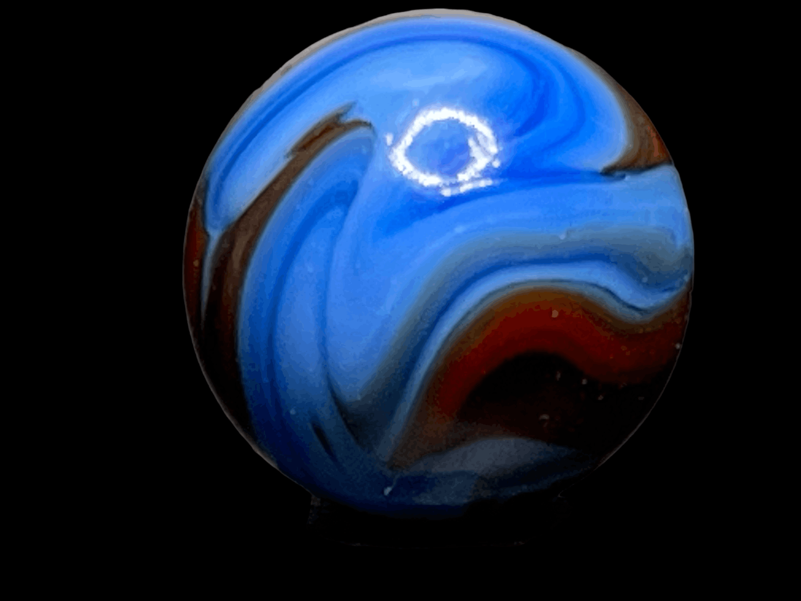 RED BLUE SWIRL - Marble I.D.'s - Marble Connection