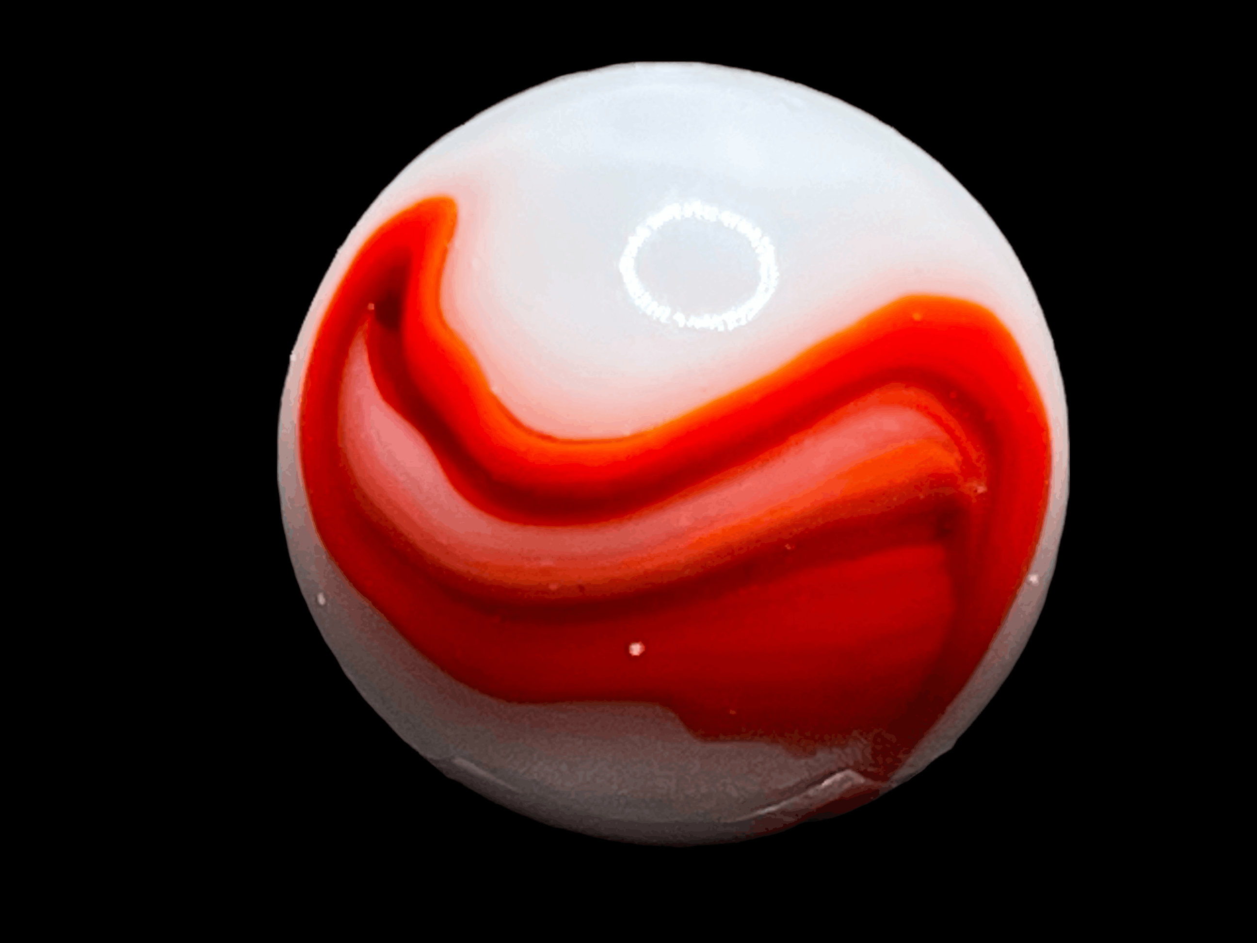 red swirl .57 - Marble I.D.'s - Marble Connection