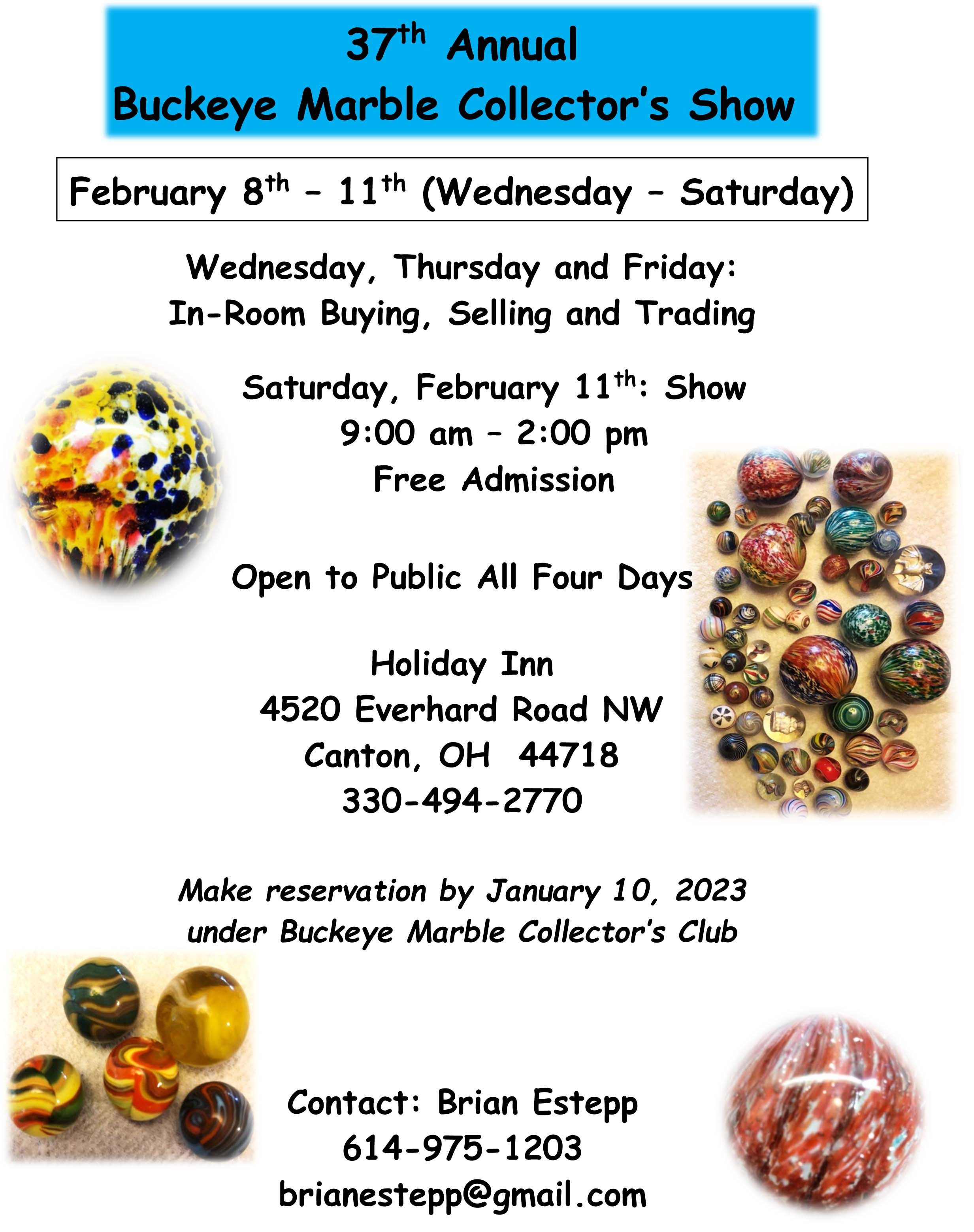 Buckeye Winter Marble Show - General Marble & Glass Chat - Marble ...