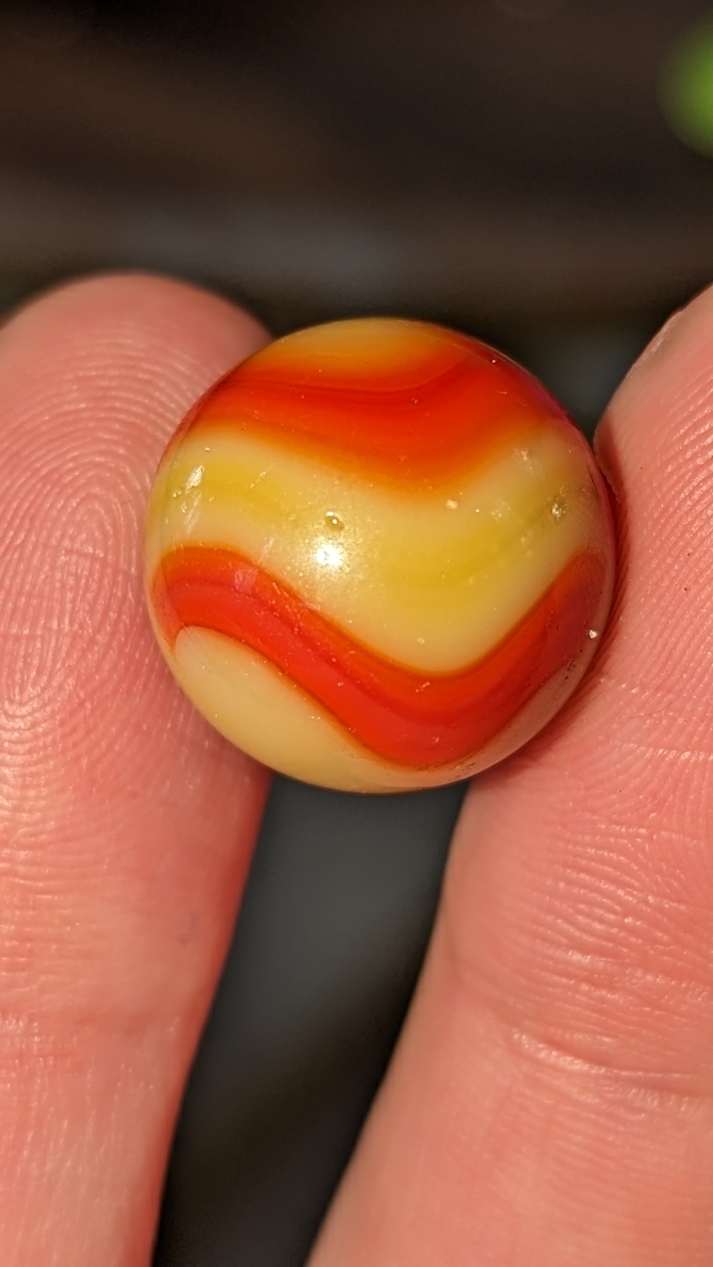 A peltier tan base with red and yellow ribbons? - Marble I.D.'s ...