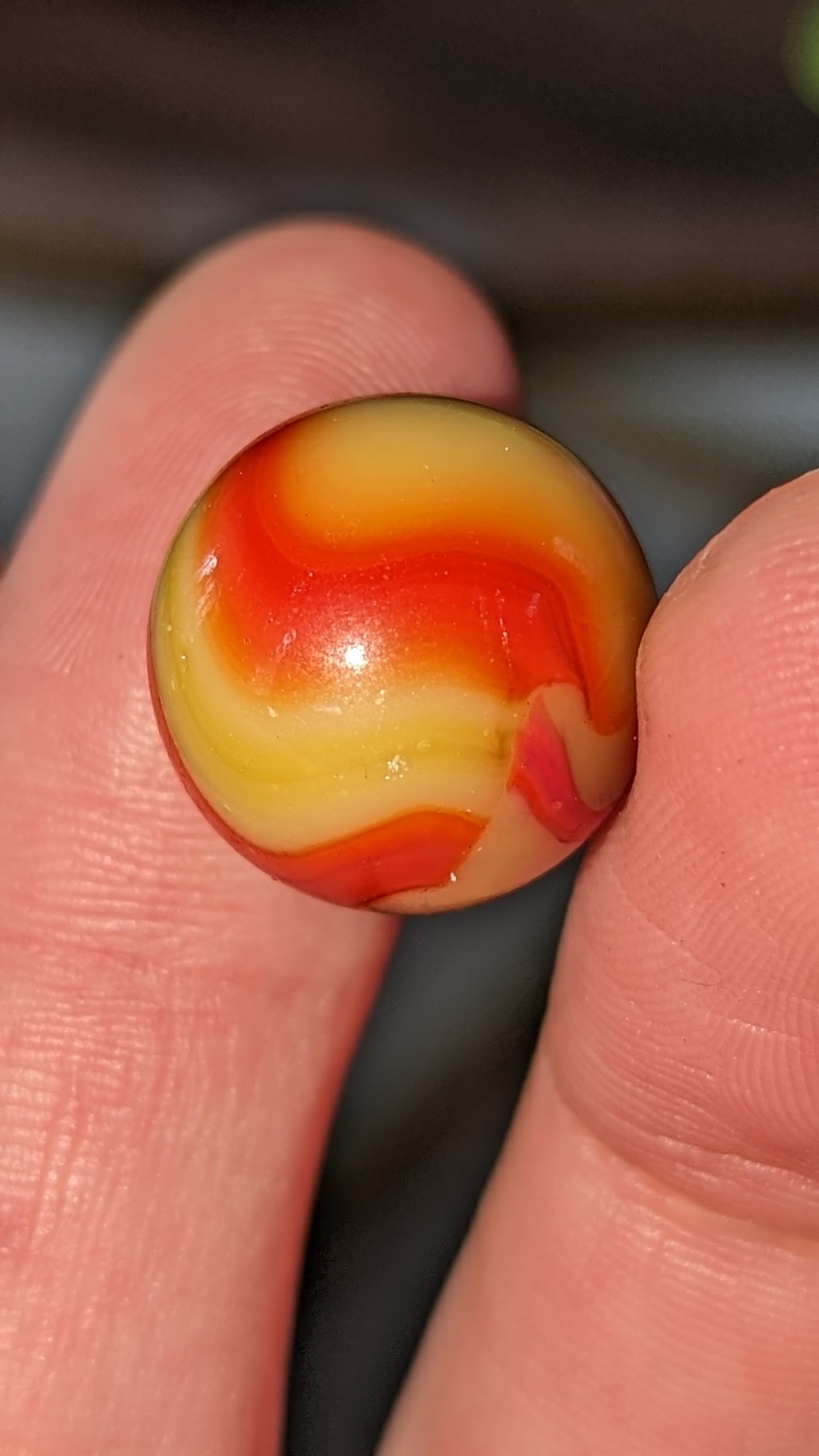 A peltier tan base with red and yellow ribbons? - Marble I.D.'s ...