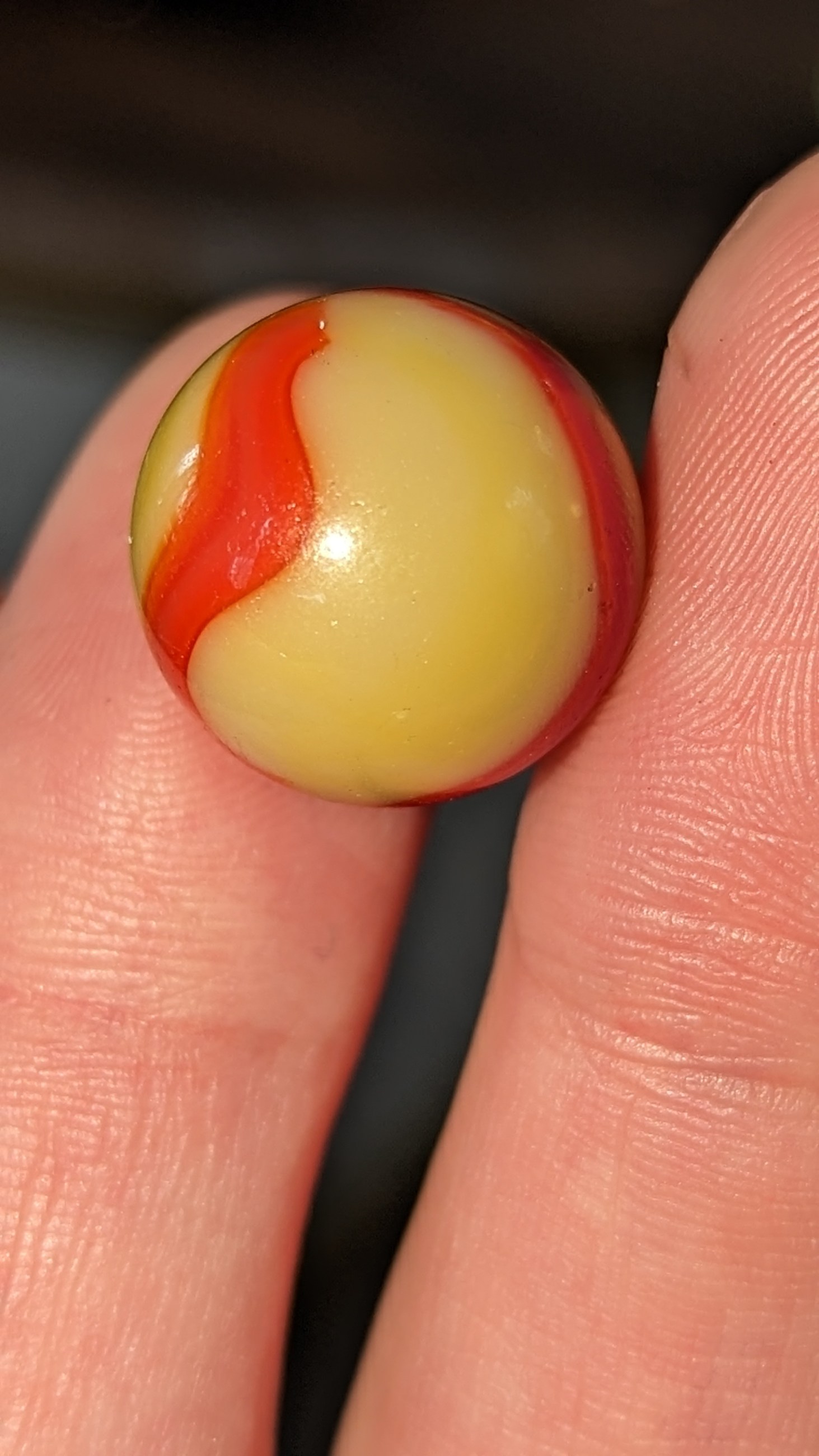 A peltier tan base with red and yellow ribbons? - Marble I.D.'s ...