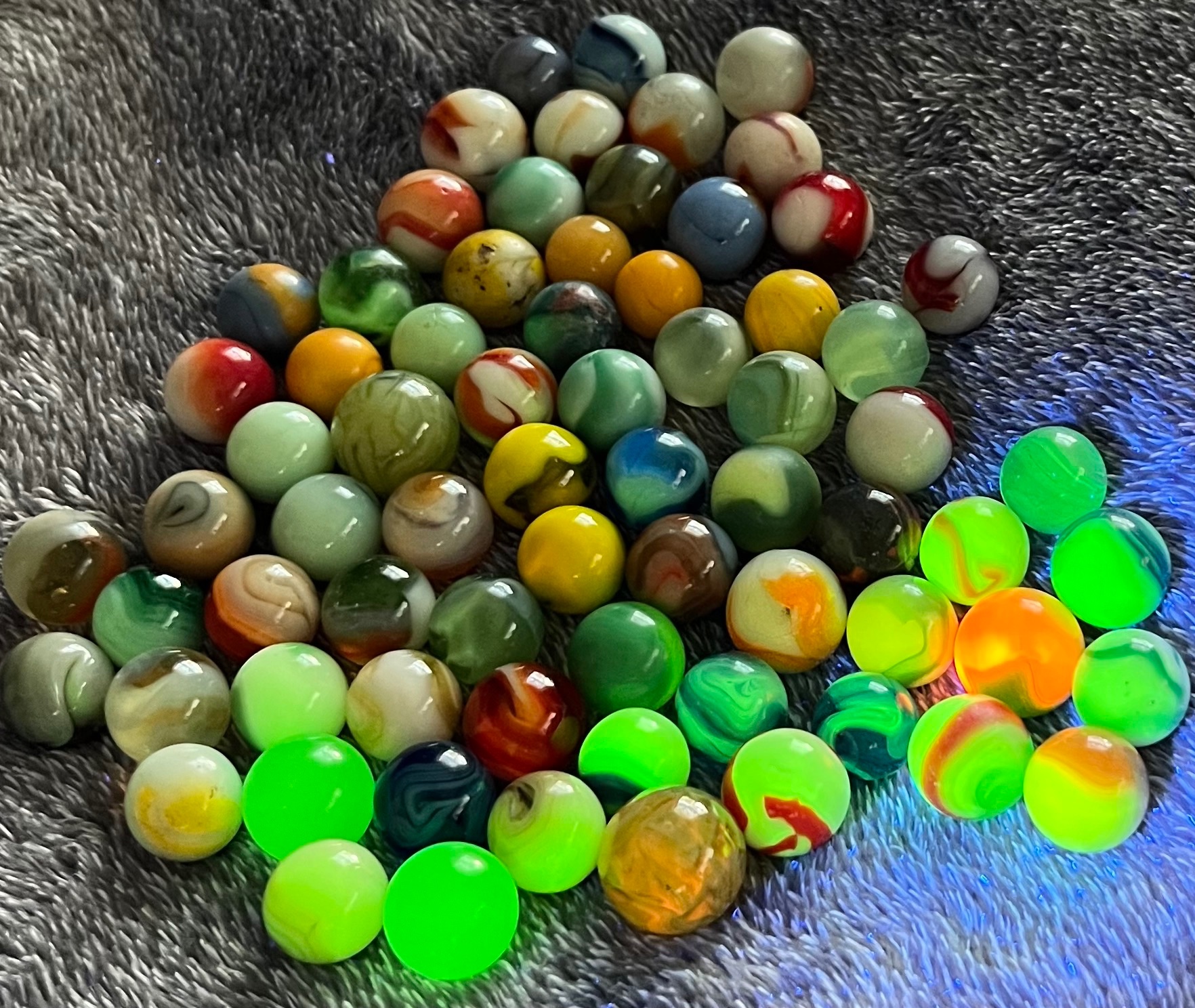 I have some questions about the UV reactive marbles... - General Marble ...