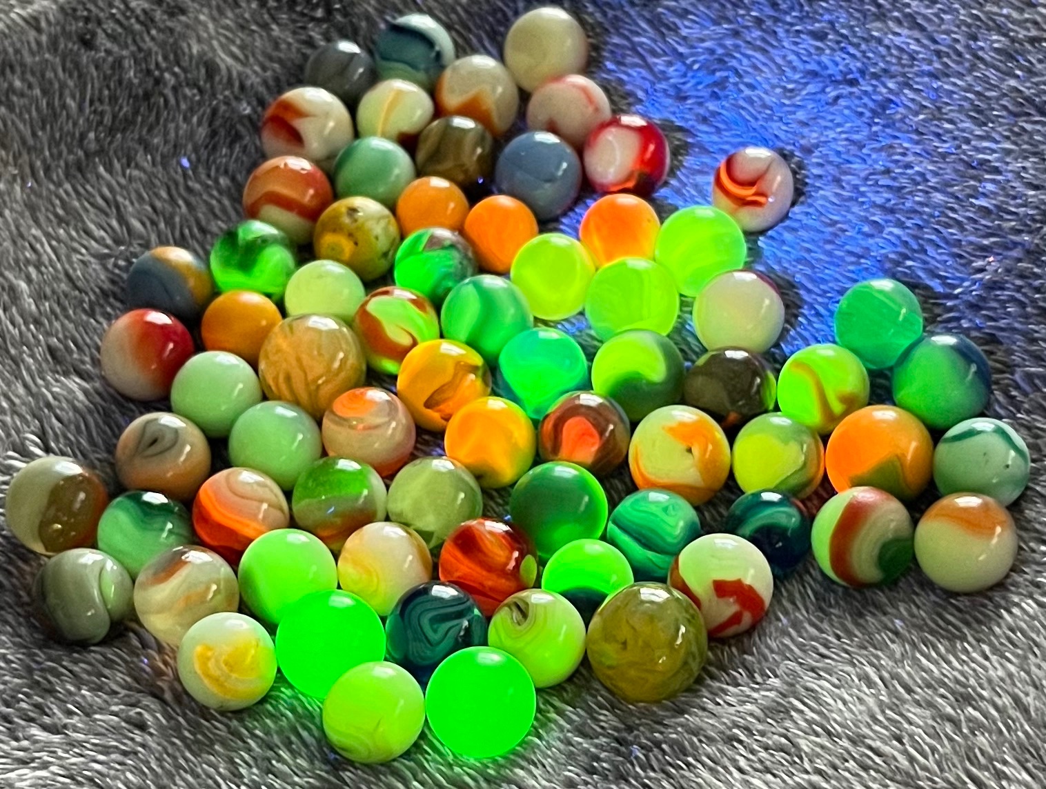 I have some questions about the UV reactive marbles... - General Marble & Glass Chat - Marble ...