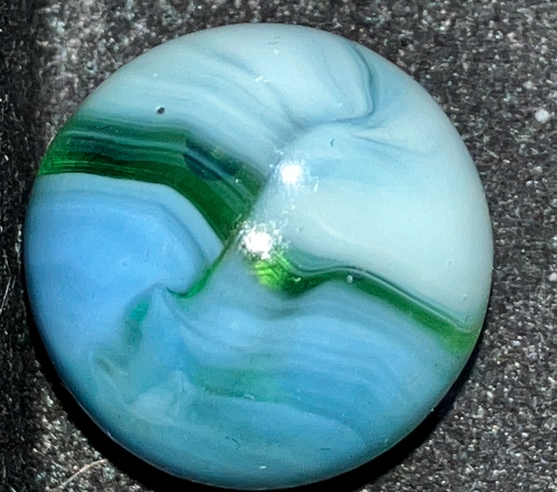 Five Blue Patches - One May Be Phantom Conqueror - Marble I.D.'s ...