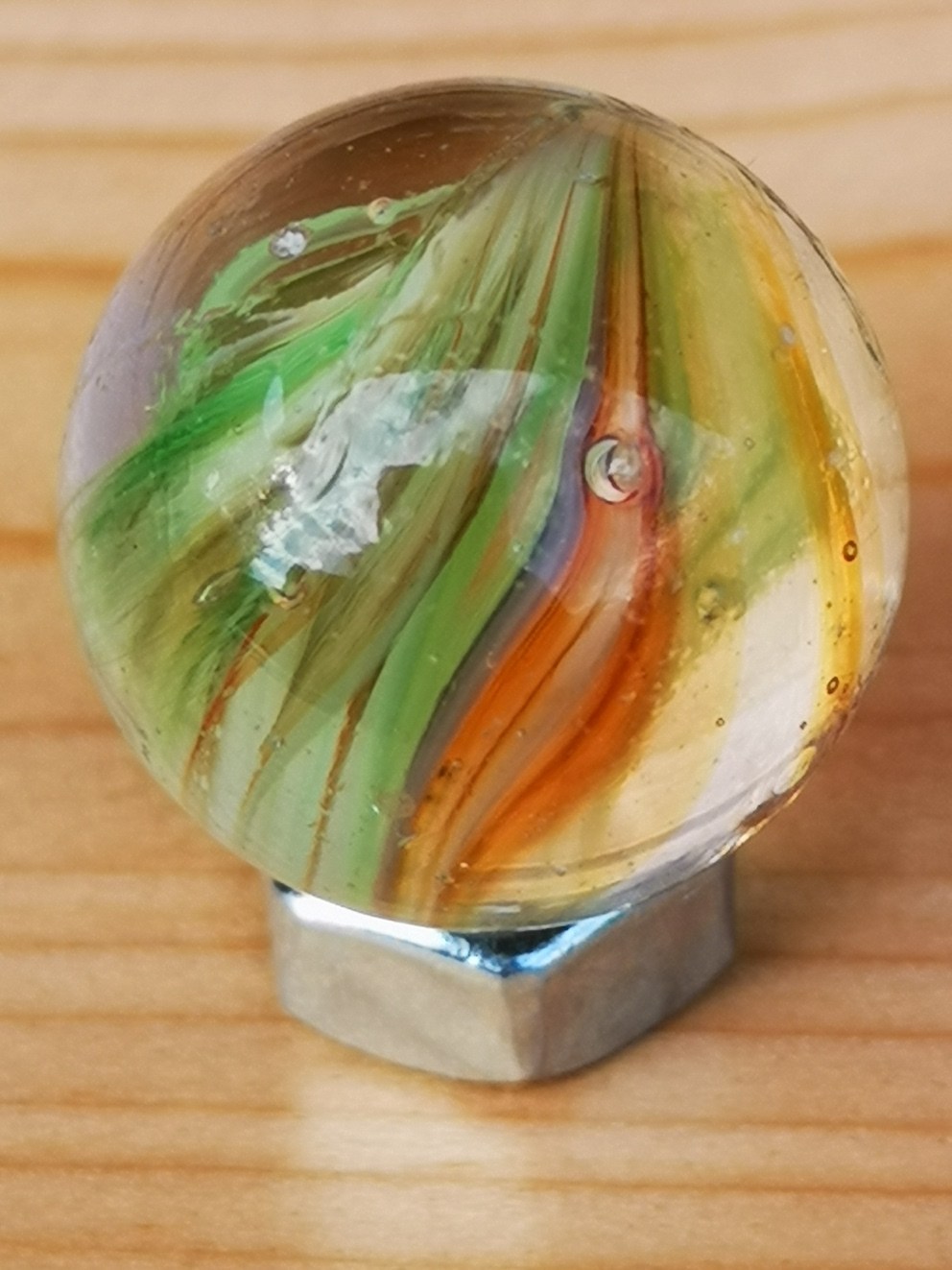 More colours and these have canes from top to bottom of marble ...