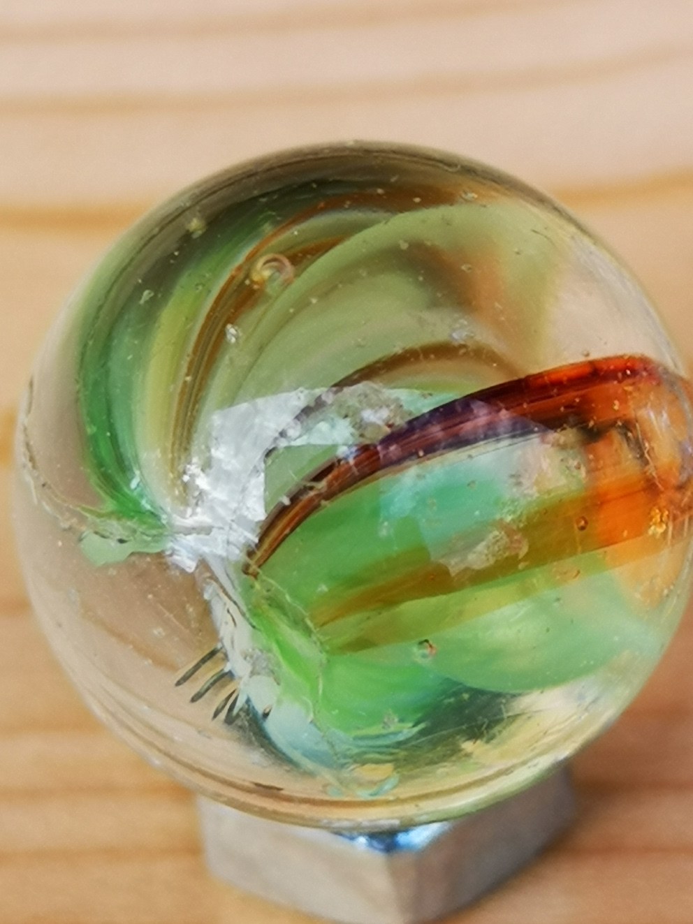 More colours and these have canes from top to bottom of marble ...