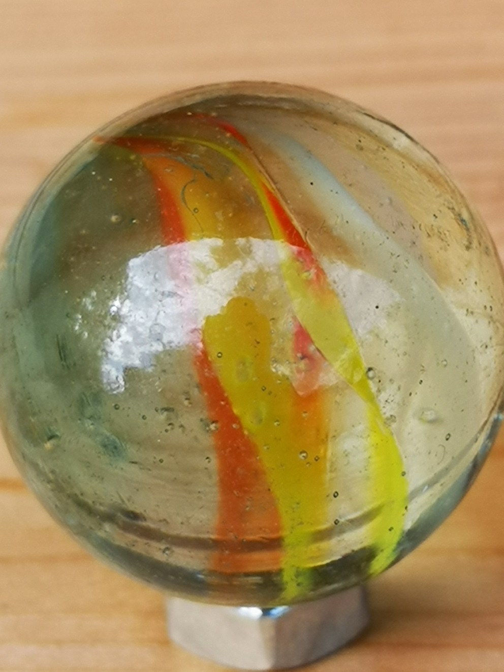 More colours and these have canes from top to bottom of marble ...