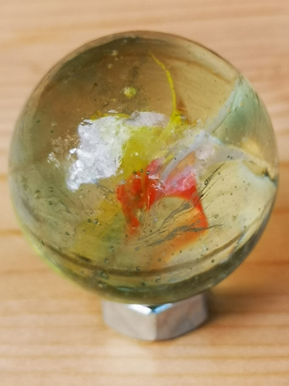 More colours and these have canes from top to bottom of marble ...